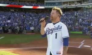 David Cook - National Anthem - Game 4 - Kansas City - (VIDEO)